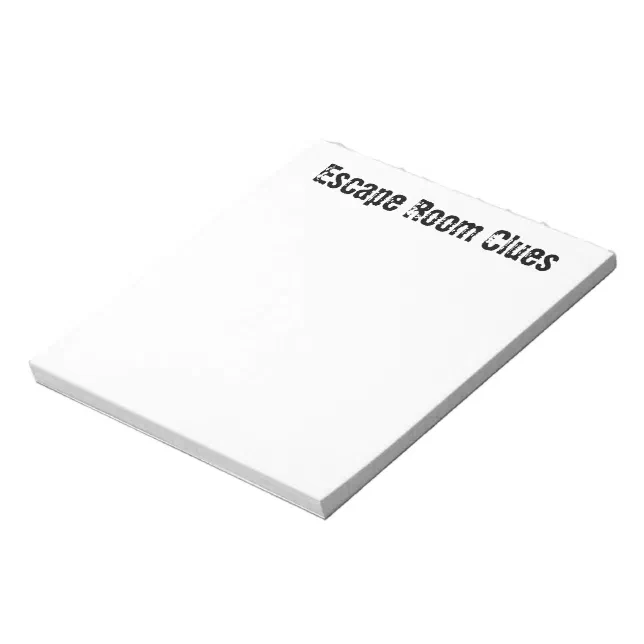 "Escape Room" Note Pad | Zazzle