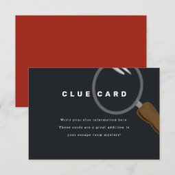 Escape Room Party Clue Card | Zazzle