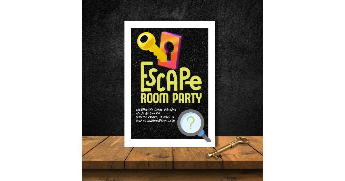 Escape Room Party Invitation | Zazzle
