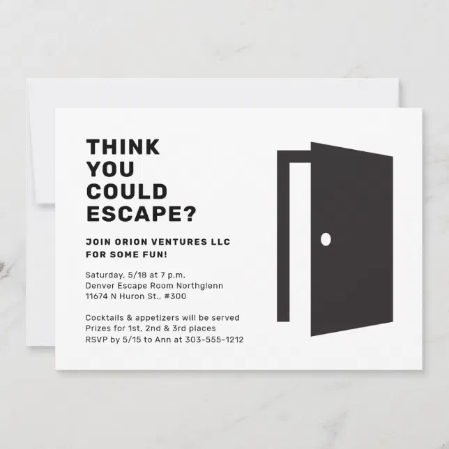 Escape Room Party Invitation | Zazzle