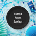 "Escape Room" Party Paper Plates | Zazzle