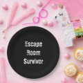 "Escape Room" Party Paper Plates | Zazzle