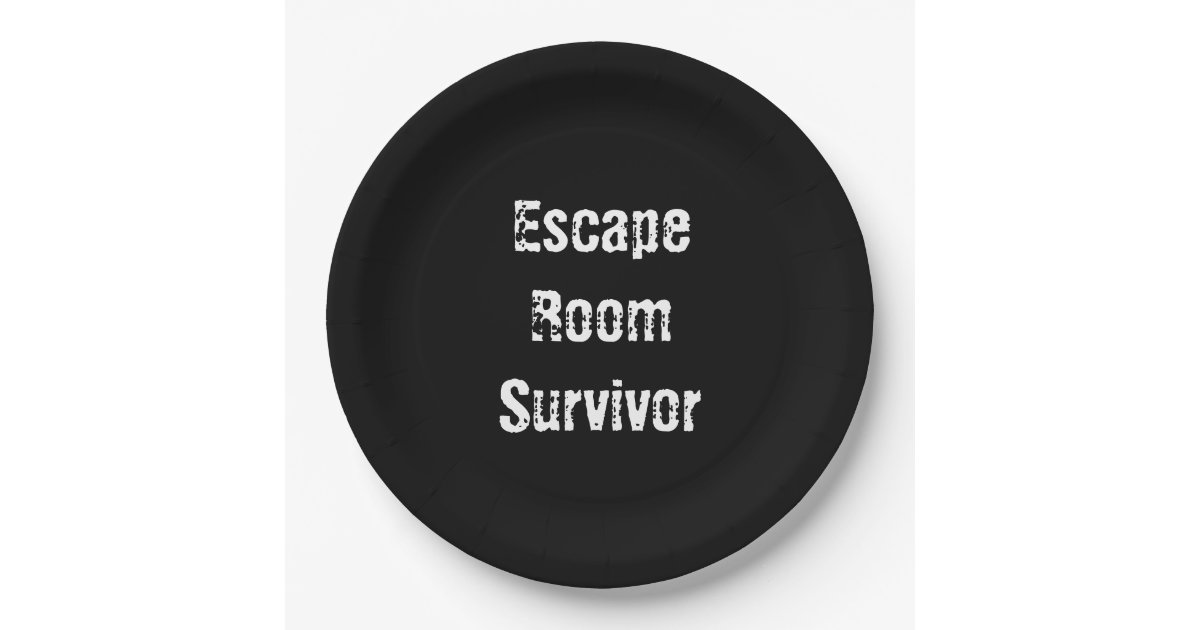 "Escape Room" Party Paper Plates | Zazzle