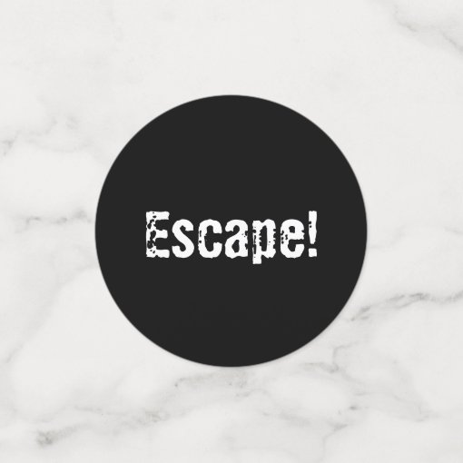 "Escape Room" Party Table Confetti | Zazzle