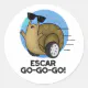 Escar-go-go-go Funny French Snail Pun Classic Round Sticker | Zazzle