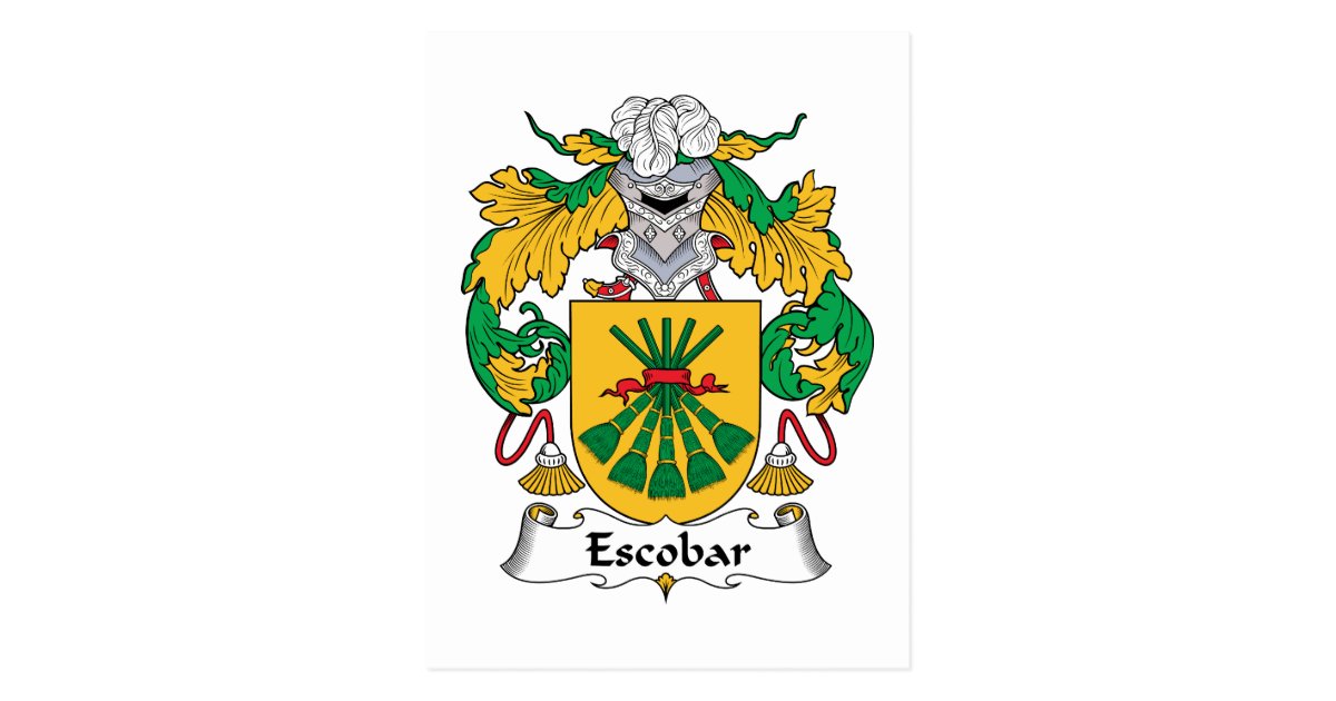 Escobar Family Crest Postcard | Zazzle.com