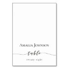 Table Number Card | Rustic Laurel Calligraphy | Zazzle.com