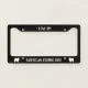 Eskie Silhouettes - I Love My American Eskimo Dog License Plate Frame ...