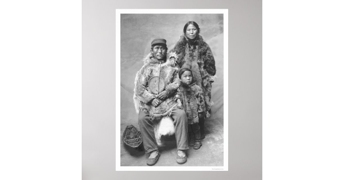Eskimo Family Portrait 1921 Poster | Zazzle