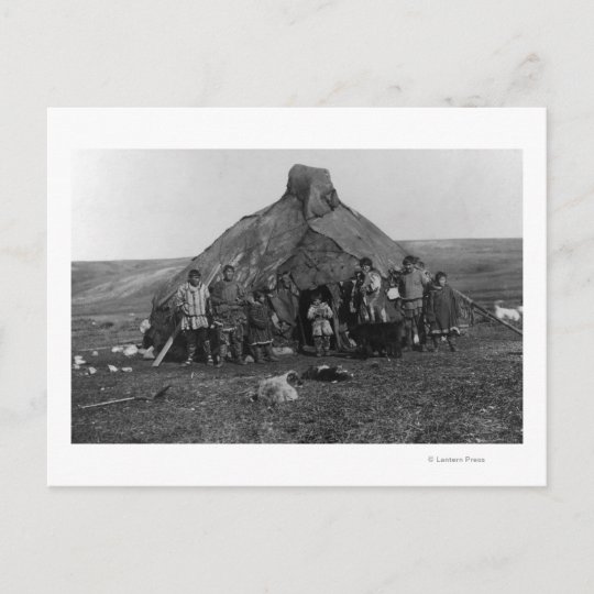 Eskimo Igloo Near Nome, Alaska Photograph Postcard | Zazzle.com