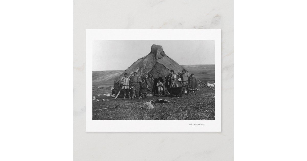 Eskimo Igloo Near Nome, Alaska Photograph Postcard | Zazzle
