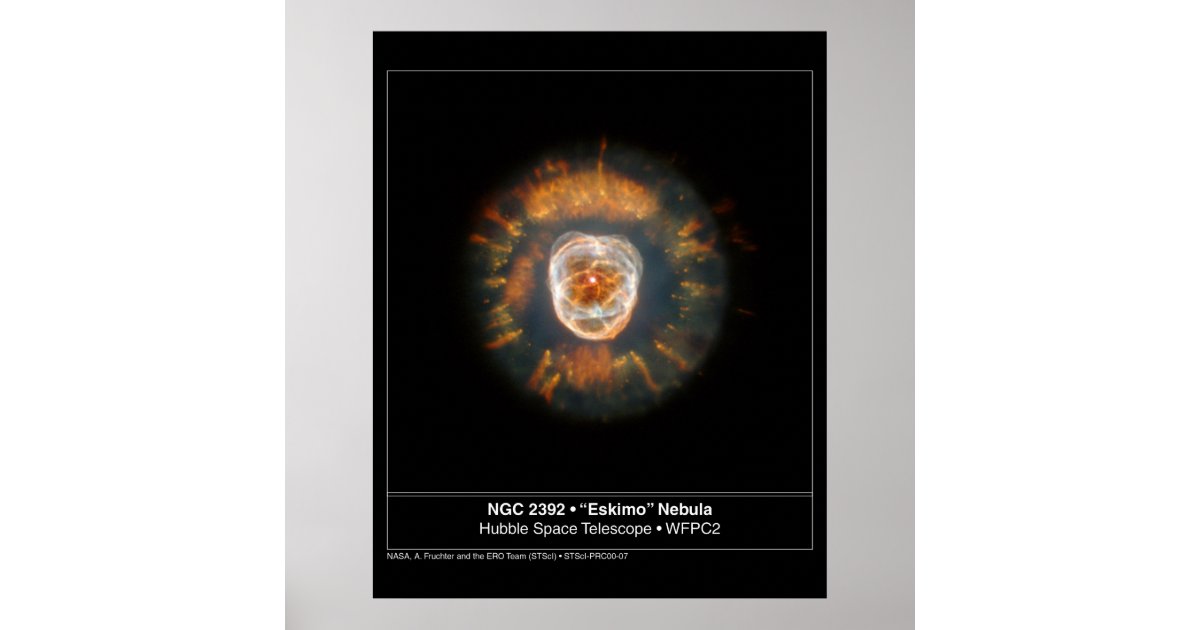 Eskimo Nebula 2392 Hubble Telescope Poster | Zazzle