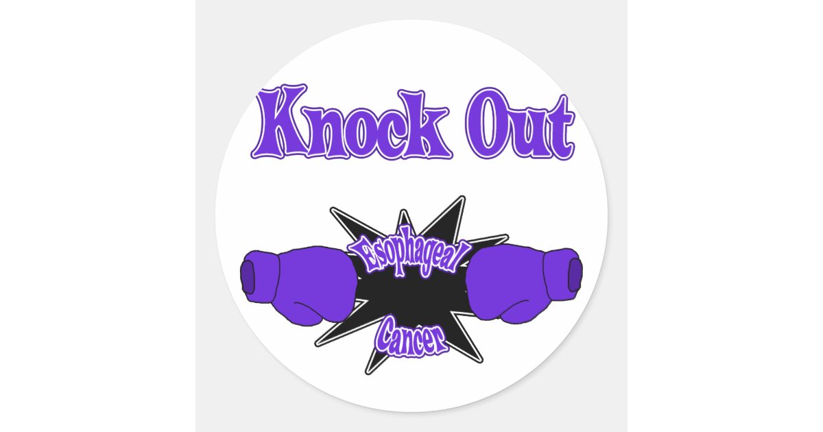 Esophageal Cancer Classic Round Sticker | Zazzle