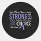 Esophageal Cancer Fight Cancer Ribbon Classic Round Sticker | Zazzle