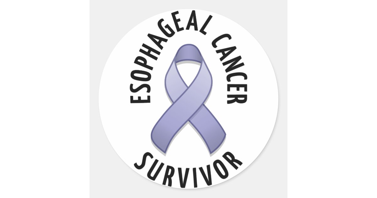 Esophageal Cancer Survivor Round Sticker | Zazzle