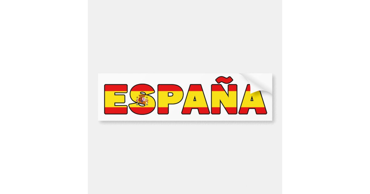 España bumper sticker | Zazzle