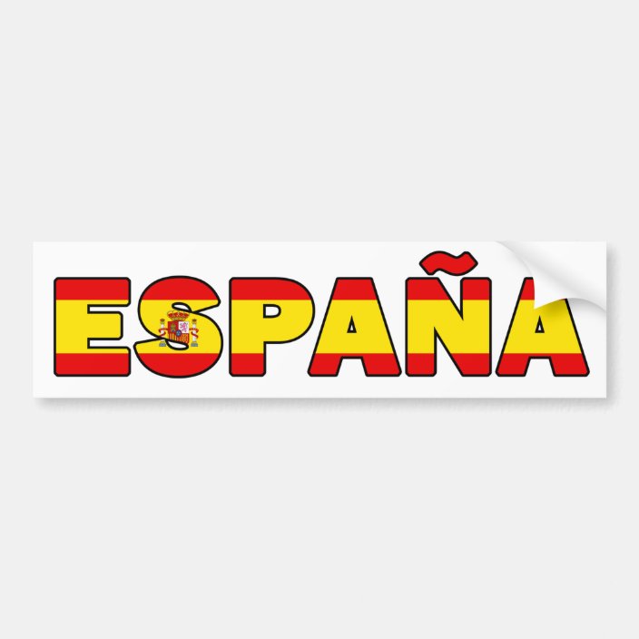 España bumper sticker | Zazzle.com