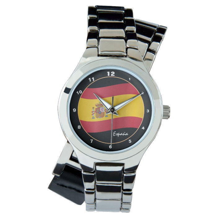 España Time & Spanish Flag / Spain Watch | Zazzle.com