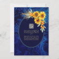 Espanol Invitación Boda Rustic Blue Sunflowers Inv Invitation | Zazzle