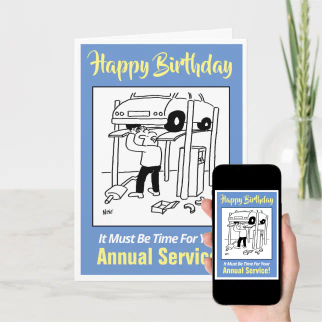 Especially for a Car Mechanic - Happy Birthday Card | Zazzle