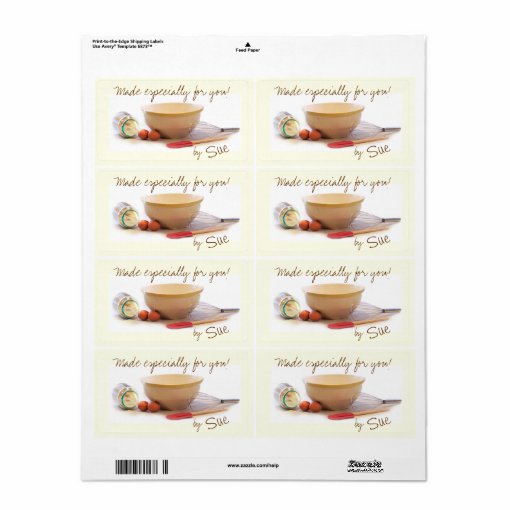 Especially for You Gift Labels from Your Kitchen | Zazzle
