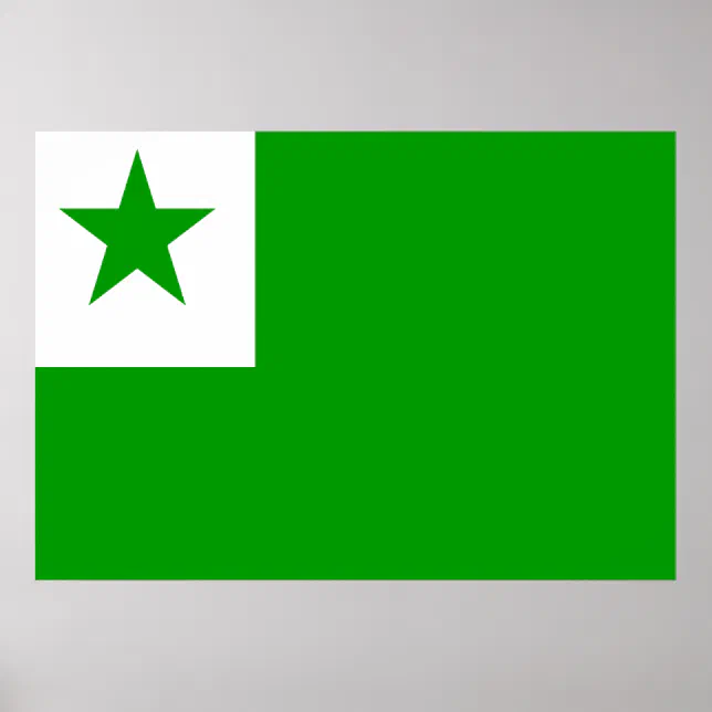 Esperanto Flag Poster | Zazzle
