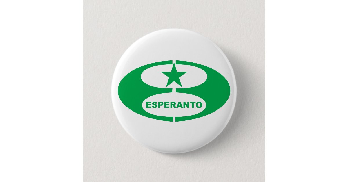 Esperanto symbol, button | Zazzle