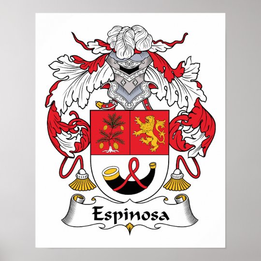Espinosa Family Crest Poster | Zazzle.com