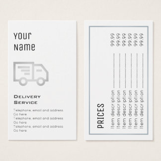 Delivery Service Business Cards & Templates | Zazzle