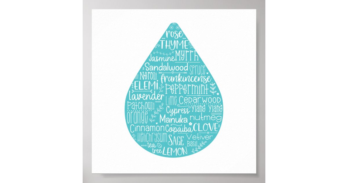 Essential Oil Drop Poster | Zazzle