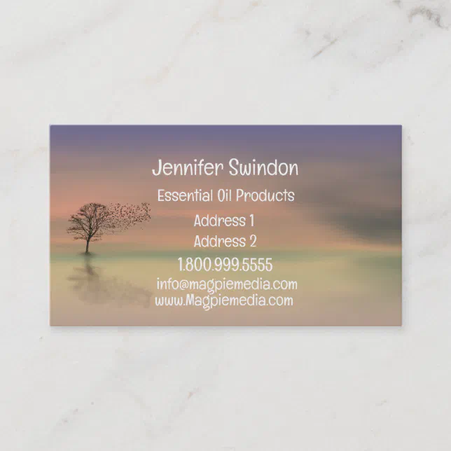 Essential Oil Products Custom Business Card | Zazzle