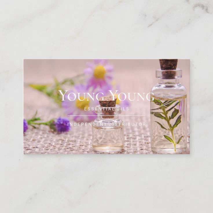 Essential Oils Aromatheraphy Business Card | Zazzle