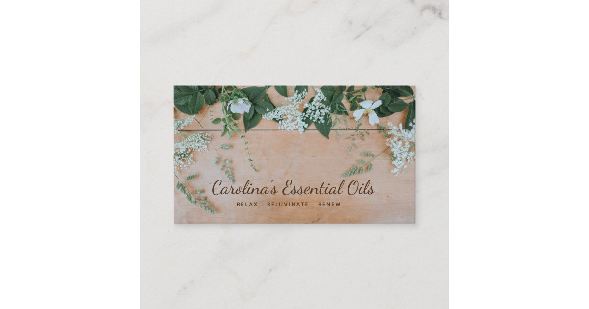 Essential Oils Slogans Business Cards | Zazzle