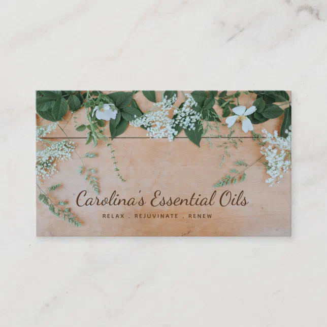 Essential Oils Slogans Business Cards | Zazzle