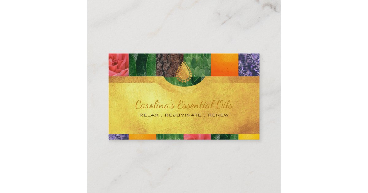 Essential Oils Slogans Business Cards | Zazzle