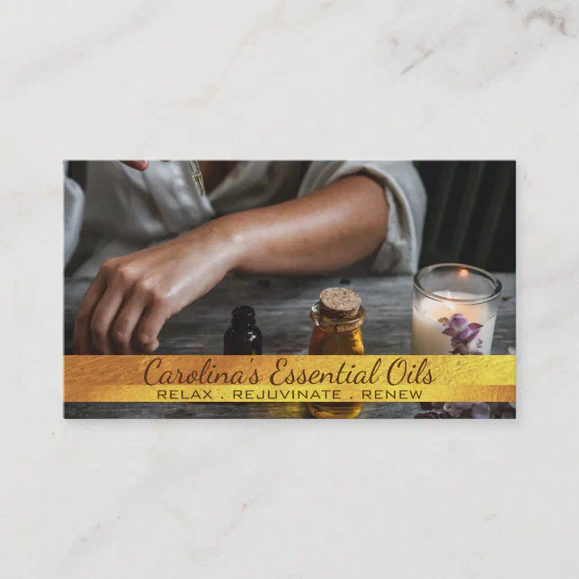Essential Oils Slogans Business Cards | Zazzle