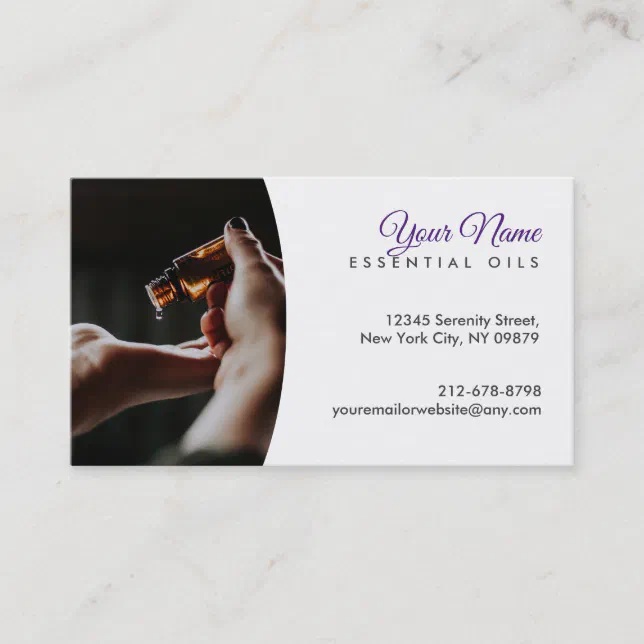 Essential Oils Slogans Business Cards | Zazzle