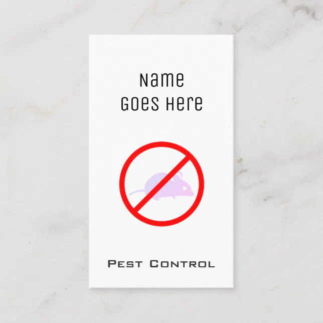 "Essential" Pest Control Business Cards | Zazzle