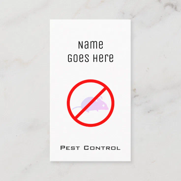 "Essential" Pest Control Business Cards | Zazzle