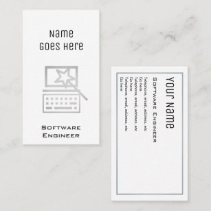 Software Engineer Business Cards - Business Card Printing | Zazzle