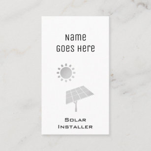 Solar Business Cards - Business Card Printing | Zazzle