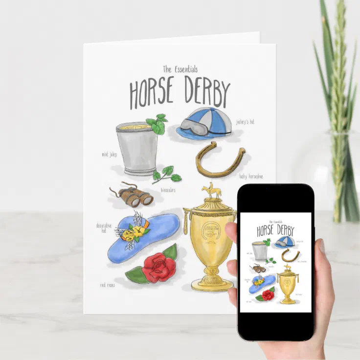 Essentials: Horse Derby Card | Zazzle