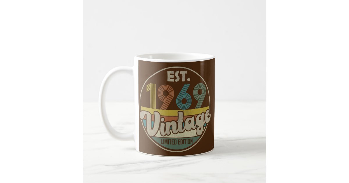 Est 1969 Vintage 1969 Limited Edition 53rd Coffee Mug | Zazzle
