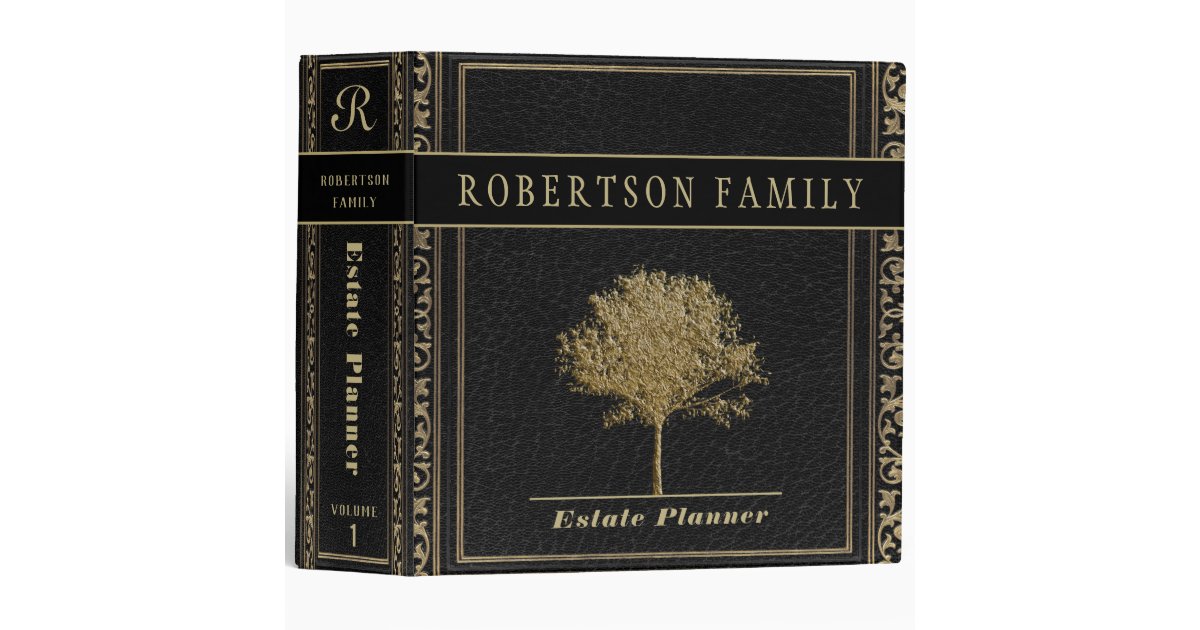 Estate Planning and Trust Documents 3 Ring Binder | Zazzle