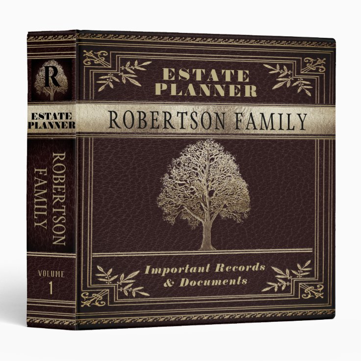 Estate Planning and Trust Documents 3 Ring Binder | Zazzle