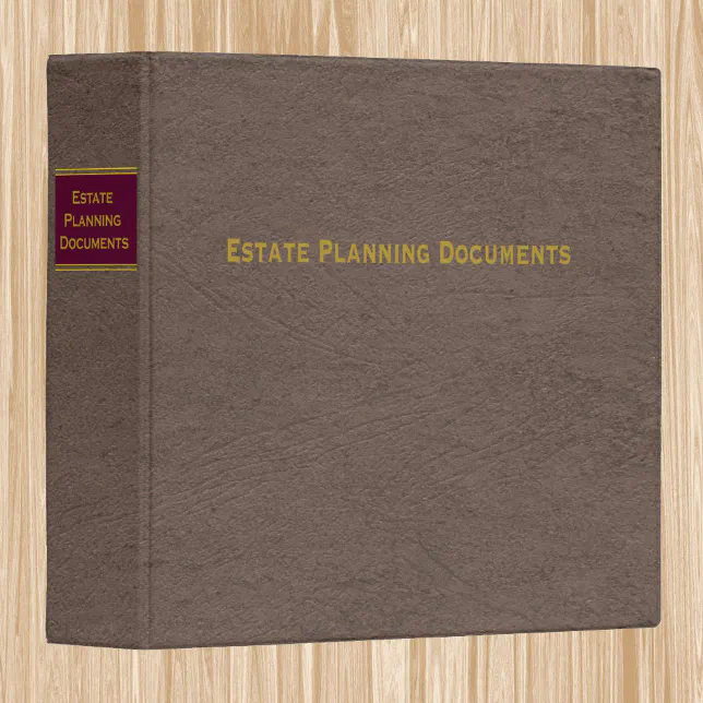 Estate Planning Documents binder | Zazzle