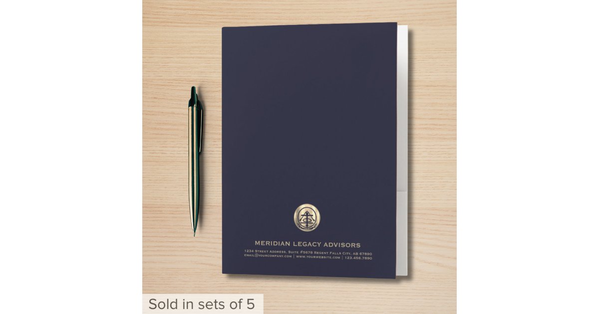 Estate Planning Folder with Logo | Zazzle