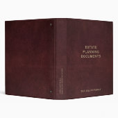 Estate Planning Trust Documents 3 Ring Binder | Zazzle