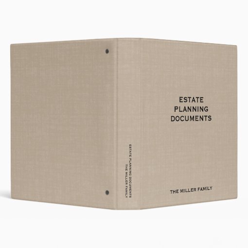 Estate Planning Trust Documents Binder | Zazzle