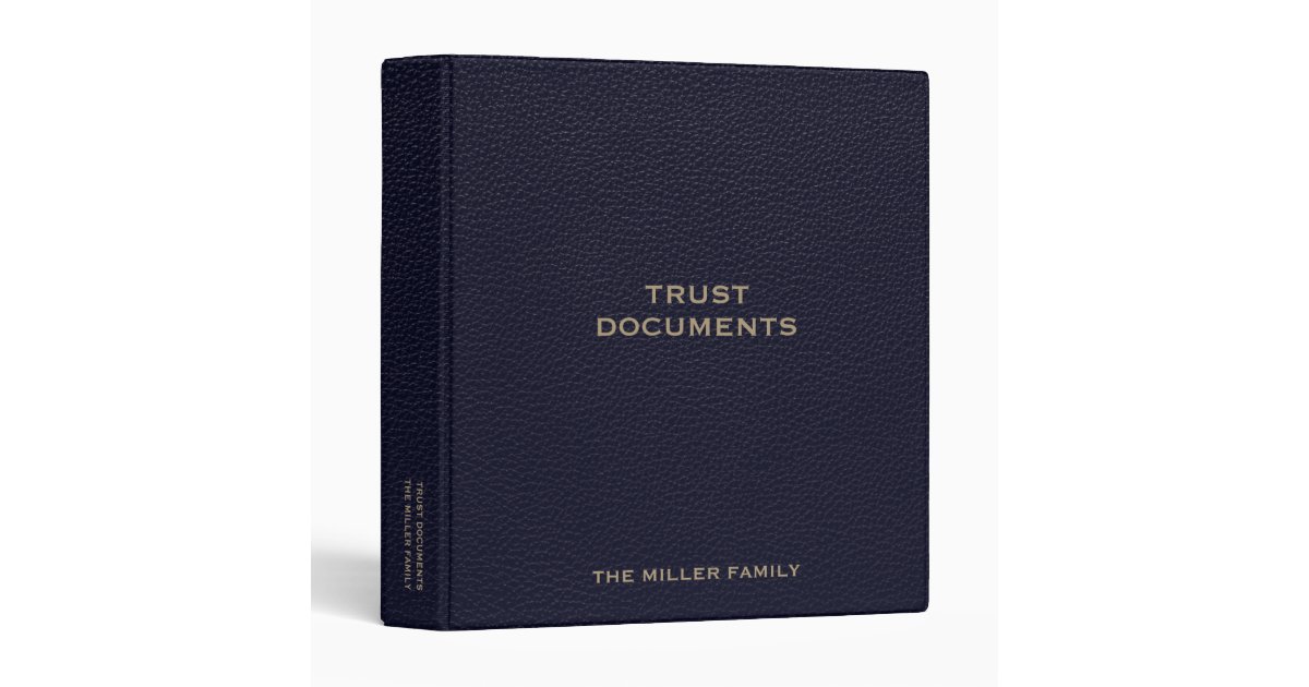 Estate Planning Trust Documents Binder | Zazzle